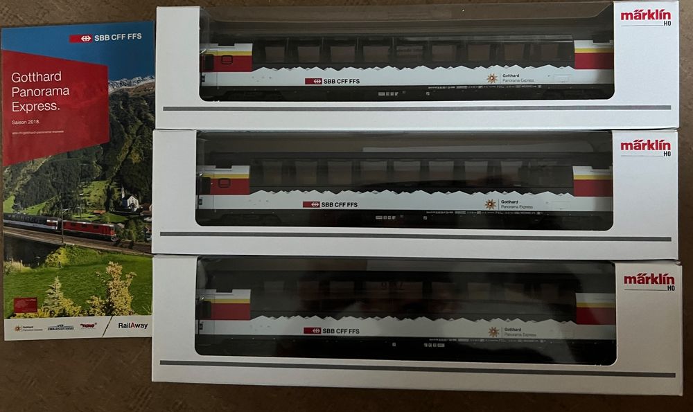 Märklin 43650 SBB Gotthard Panoramaexpress 3er Set (Neu (gemäss Beschreibung)) in Seuzach für ...