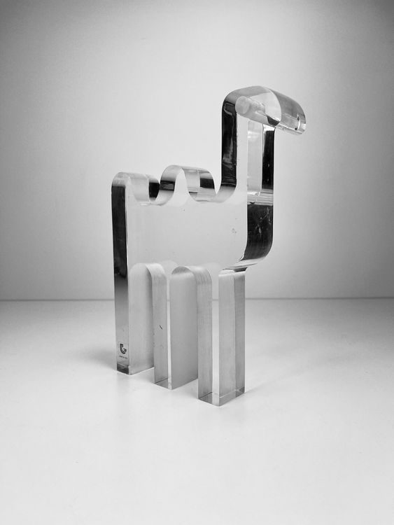 Lucite/Acrylglas Kamelfigur – SILVIO RUSSO für GUZZINI, 70er (Gebraucht ...