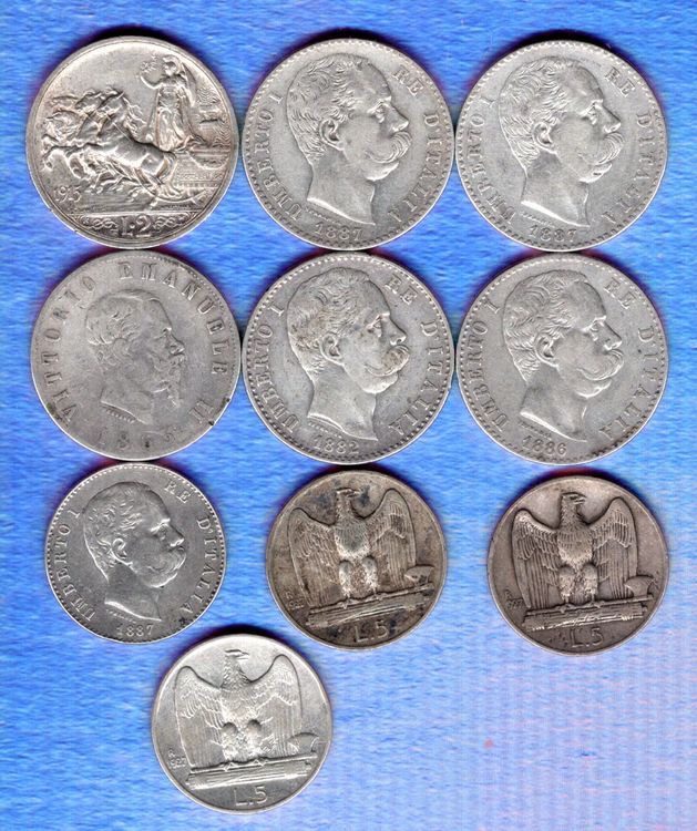 Italien coins 10 stück silber (Gebraucht) in Leibstadt für CHF 145 ...