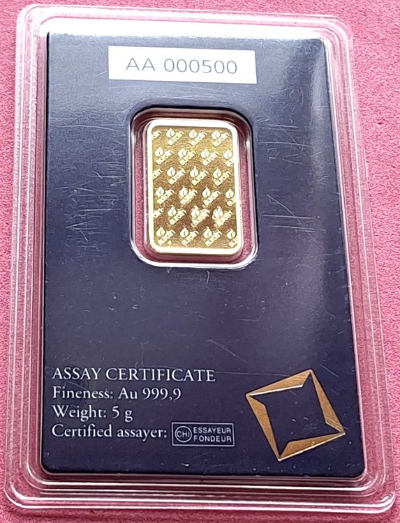 AUROFIN SA CHIASSO - 5 GRAMM - N° 500 - OVP (Gebraucht) in Boniswil für ...