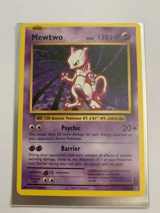 Mewtwo 130 HP Evolutions Pokémon Karte (Neu (gemäss Beschreibung)) in ...