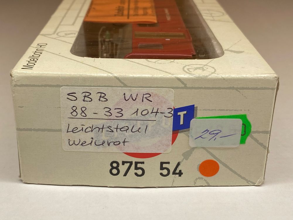 Liliput 875 54 (H0 GS) SBB Leichtstahl-Speisewagen WR (Gebraucht) in Zürich für CHF 25 – mit ...