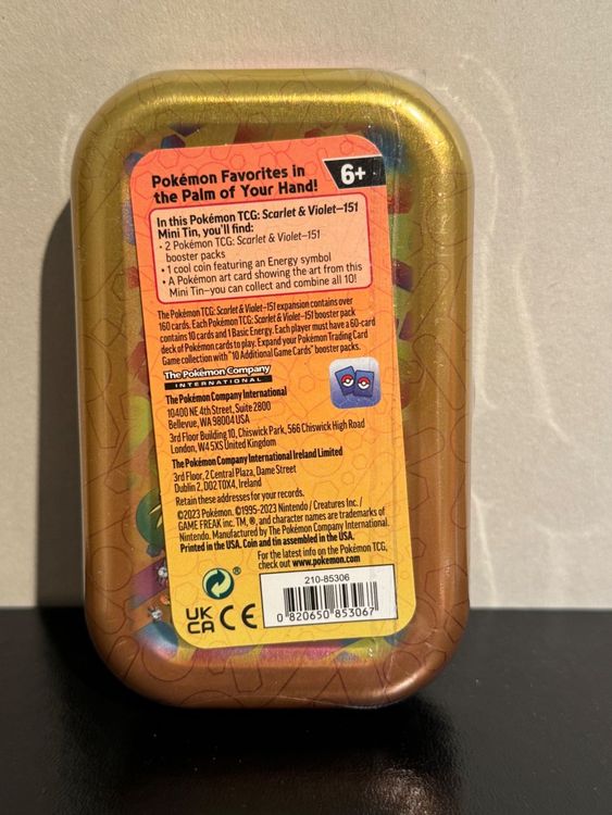 Pokémon SVI: 151 Mini Tin Dragonite EN - Sealed | Kaufen auf Ricardo