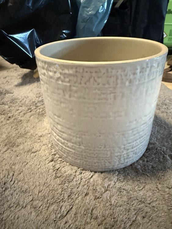 Ikea ChIAFRON Topf, Pflanzentopf, Übertopf, Beige, 15cm (Gebraucht) in ...
