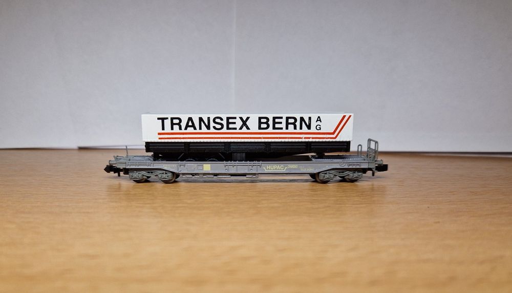 Taschenwagen SBB Hupag mit Transex Aufleger Roco Spur N | Kaufen auf ...