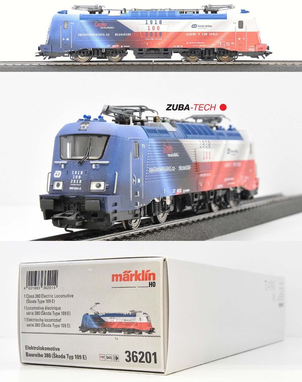 Märklin 36201 E-Lok BR 380 ČD H0 WS Digital mit OVP (Neu und ...