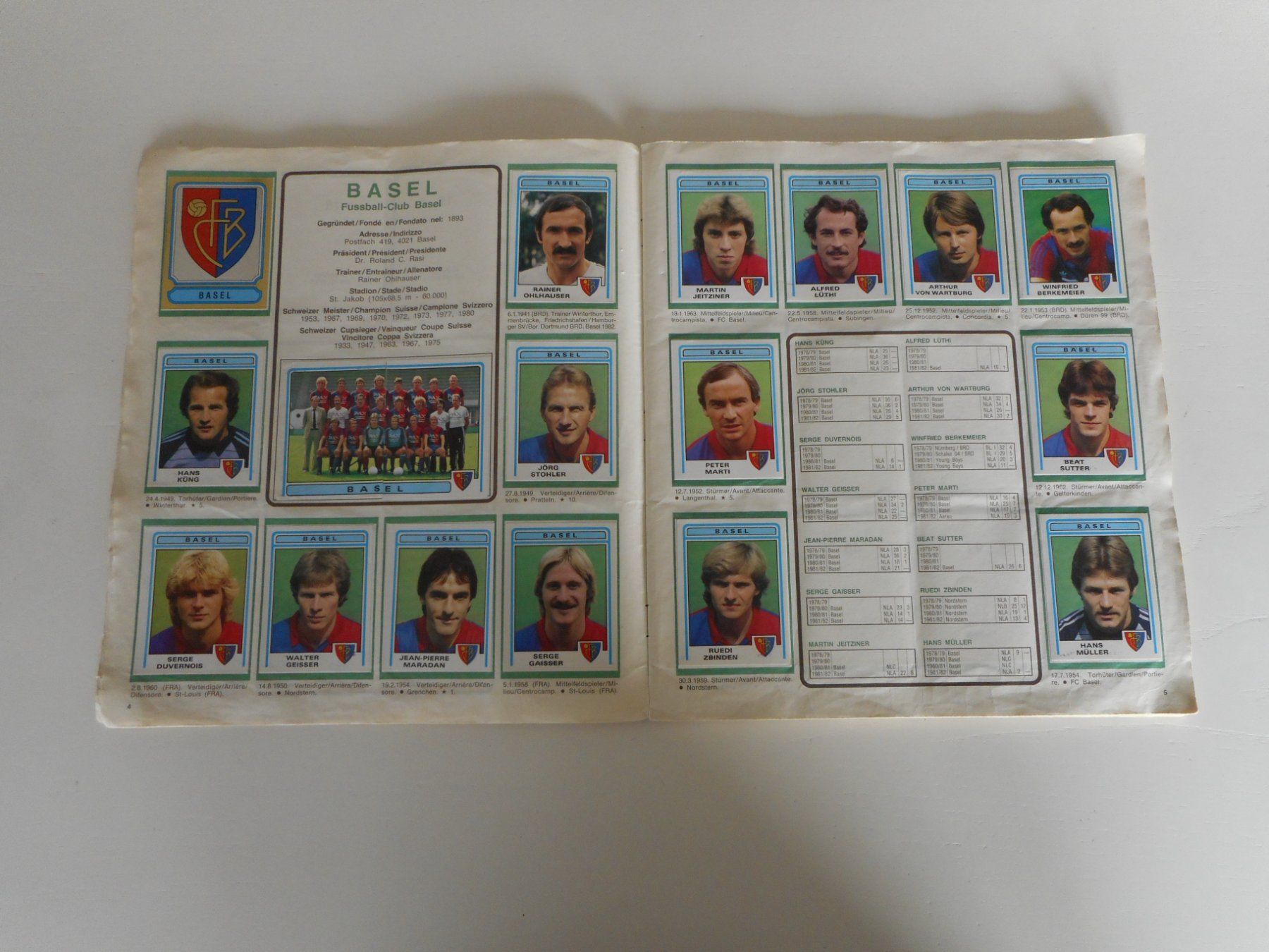 Panini Football Album 83/1983 komplett SFV-ASV (Gebraucht) in Cham für ...
