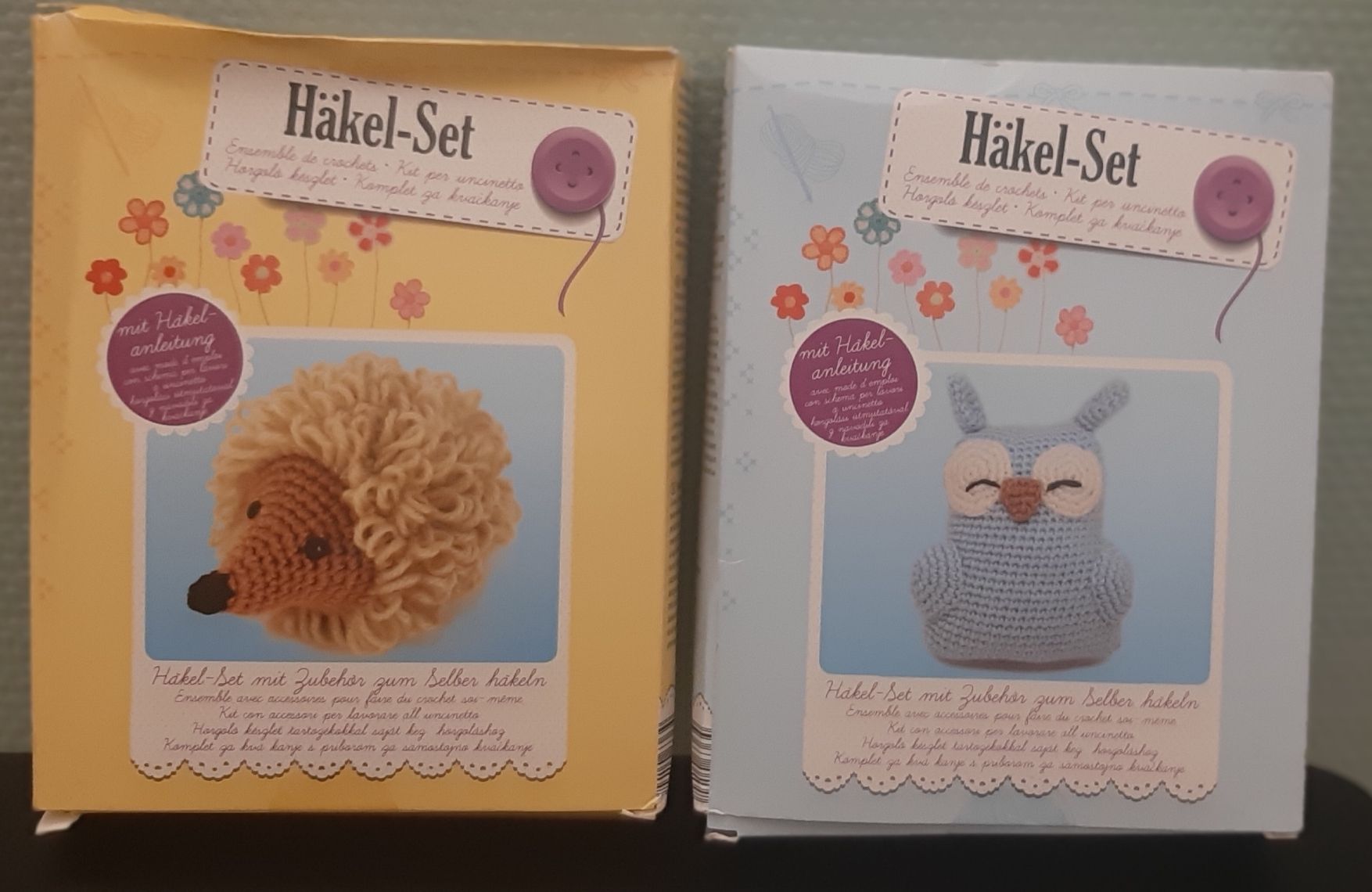 Lehrn Häkelset Igel/ Eule 🎁 TOP Preis! (Neu und originalverpackt) in ...