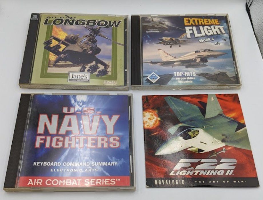 4 Militär Flugsimulatoren Spiele Retro MS-Dos Windows | Kaufen auf Ricardo