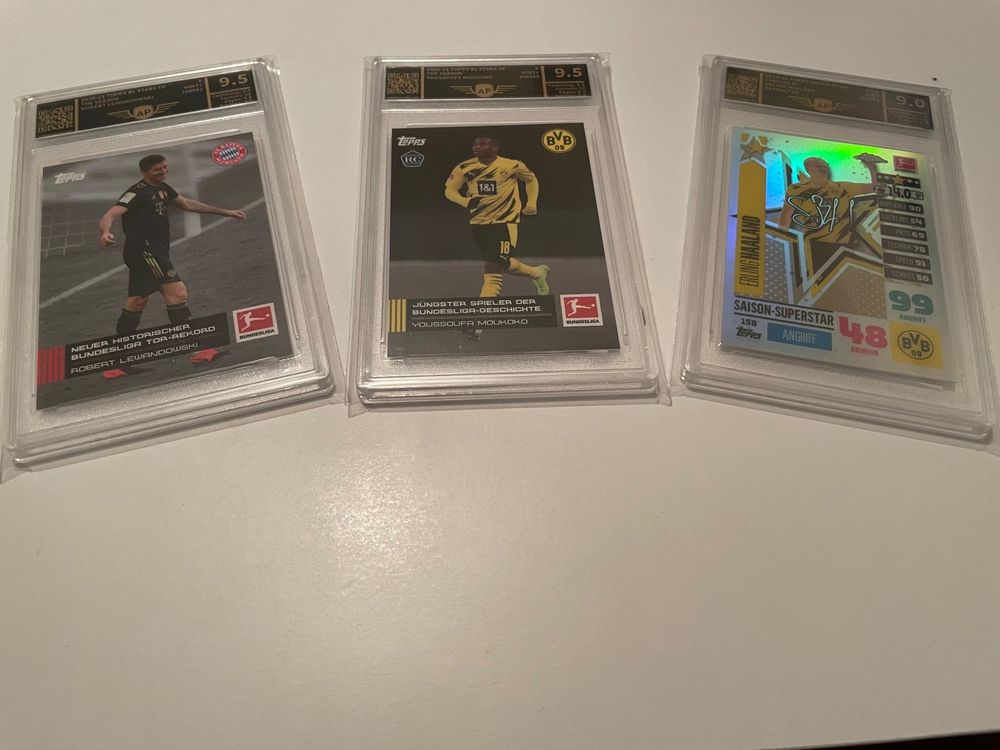 Topps Grading Lot Haaland Moukoko Lewandowski (Gebraucht) in Nürensdorf für CHF 29.9 – mit ...
