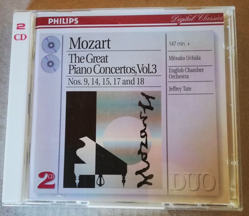 2CD - Mozart - The Great Piano Concertos, Vol. 3 - M. Uchida (Gebraucht ...