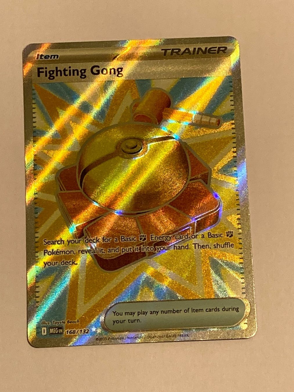 Pokemon MEGA EVOLUTION Fighting Gong 168 / 132 🇬🇧 EN (Neu (gemäss ...