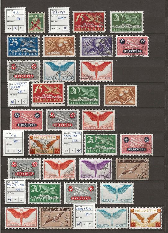 Lot CH Flugpost Ausgaben ab F2 : KP 1900.-- (Gebraucht) in Gümligen für CHF 64 – mit Lieferung ...