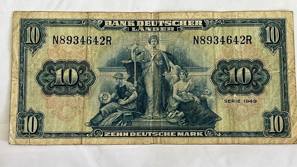 10 DM Note 1949, Bank Deutscher Länder (Gebraucht) in wattwil für CHF ...