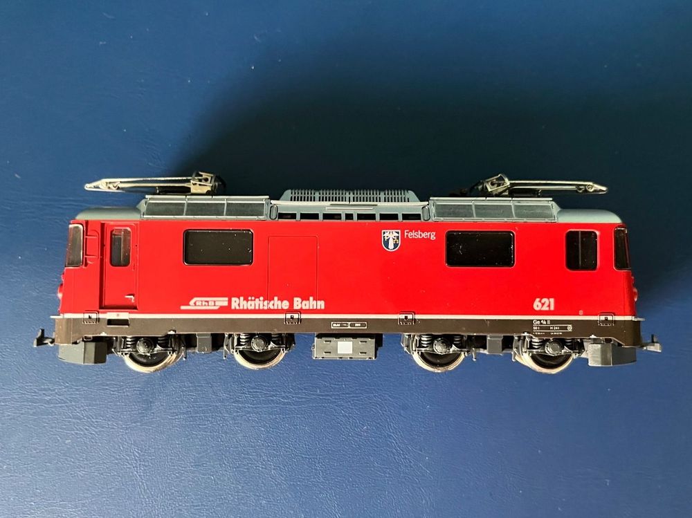Bemo RhB Ge 4/4 II 621, rot, «Felsberg» (Art. 1258 121) | Kaufen auf Ricardo