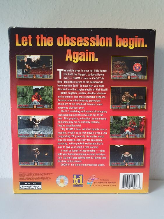 PC Game Doom II (1994) US Big Box mit Survival Guide (Gebraucht) in ...