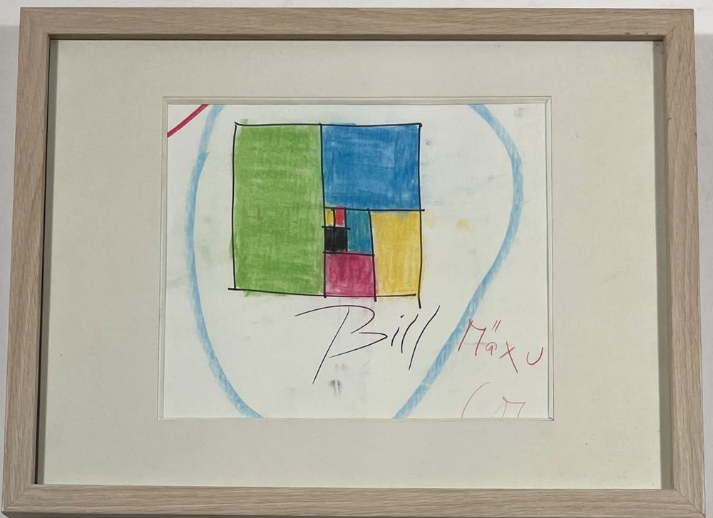 Max Bill (1908-1994) Mischtechnik (Gebraucht) in Root für CHF 725 – mit Lieferung auf Ricardo kaufen