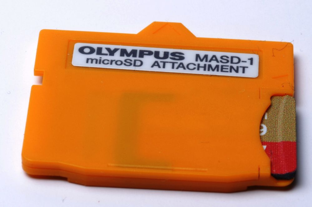 OLYMPUS xD-Speicherkarten-Adapter MASD-1 für SD-Micro Karten (Neu ...