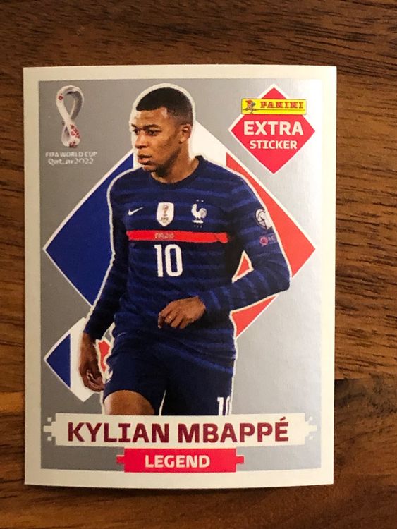 Extra Sticker WM 2022 Kilian Mbappé Silver | Kaufen auf Ricardo
