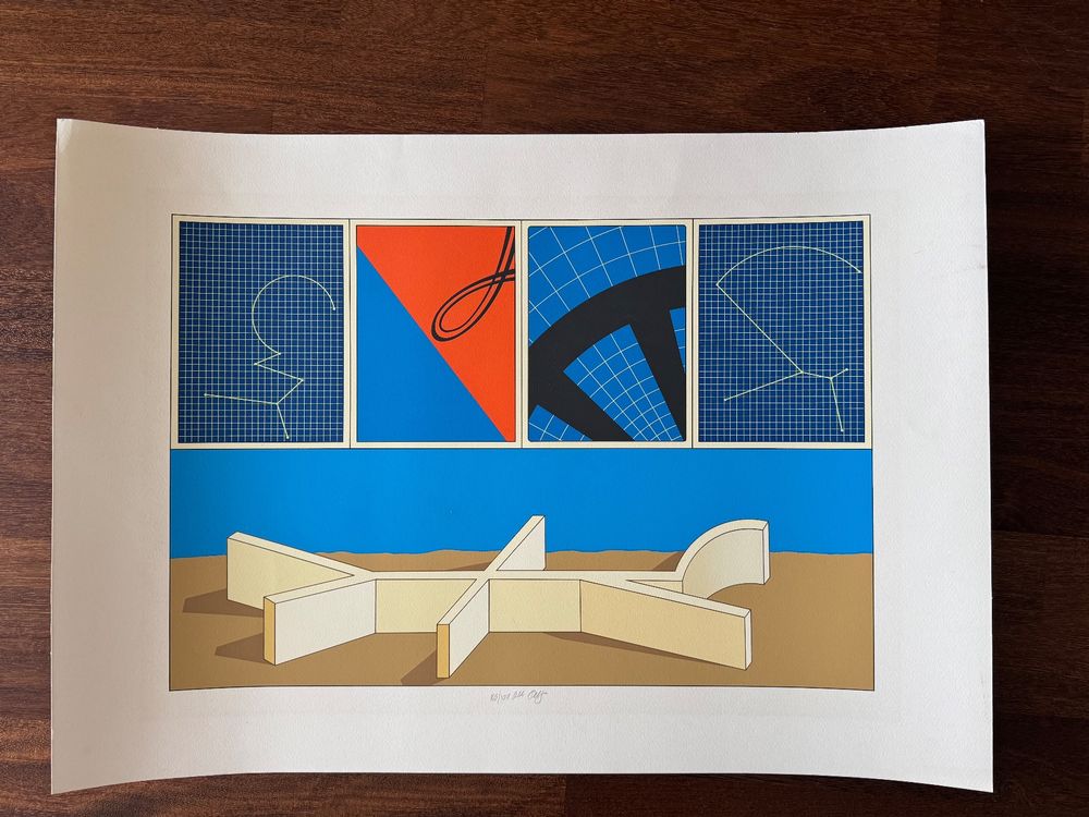 Moderne Interessante Serigraphie unleserlich Signiert | Kaufen auf Ricardo