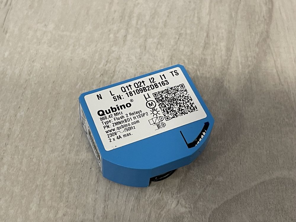 Qubino Zwave Flush 2 Relay - 2 fach Switch (ZMNHBD1) (Gebraucht) in ...