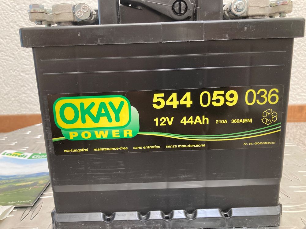 2 Stück Autobatterie /Starterbatterie 44Ah 12 Volt NEU! (Neu (gemäss Beschreibung)) in ...