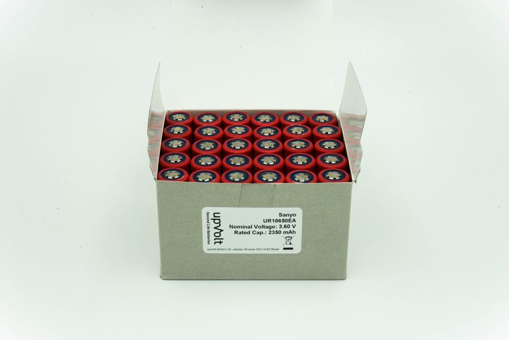30x 18650 Sanyo EA 2350 mAh Li-Ionen Zellen E-Bike Akku (Gebraucht) in ...