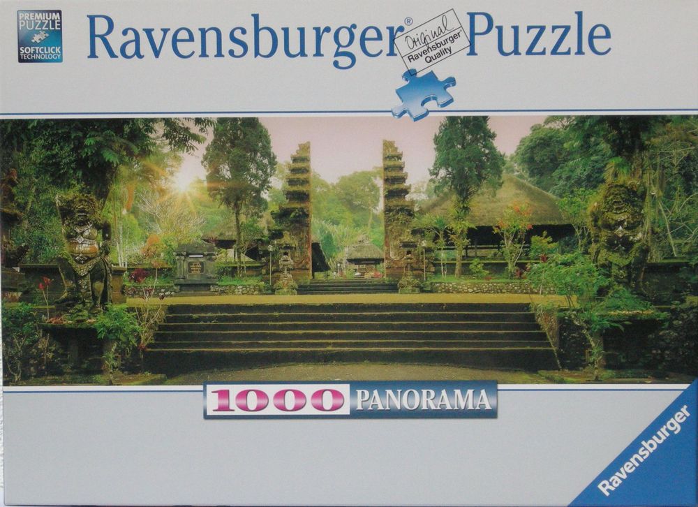 Ravensburger Puzzle 1000 Teile / Jungeltempel auf Bali (Gebraucht) in ...