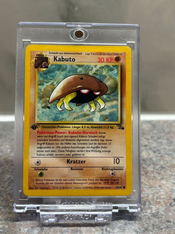 Pokémon-Karte: Kabuto (50/62)– Fossil-Set First Edition 1999 | Kaufen auf Ricardo