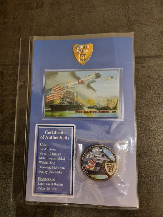 Münze World War II Pearl Harbor (Gebraucht) in Buchs LU für CHF 1 – mit ...
