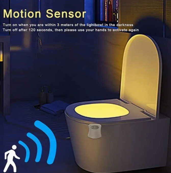 16-Farben-WC-Bewegungssensor-Licht (Neu und originalverpackt) in ...
