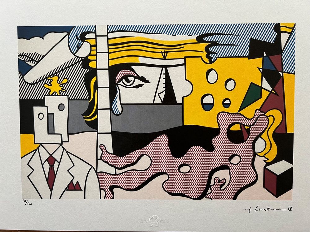 Roy Lichtenstein « Landscape with figures » 31/150 (Neu (gemäss ...