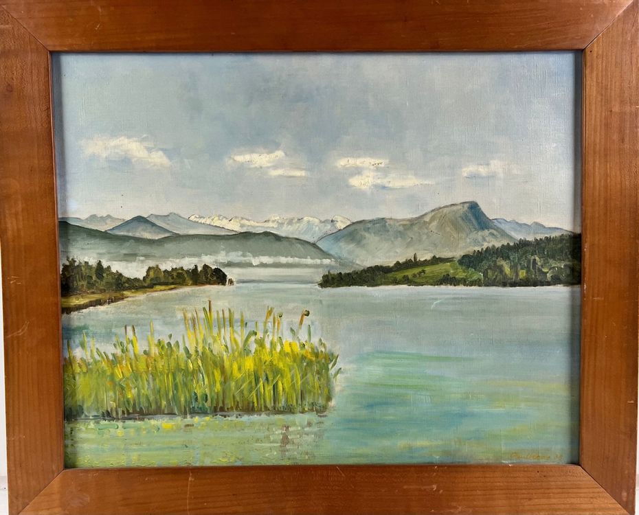 Antike Landschaft Gemälde Signiert. | Kaufen auf Ricardo