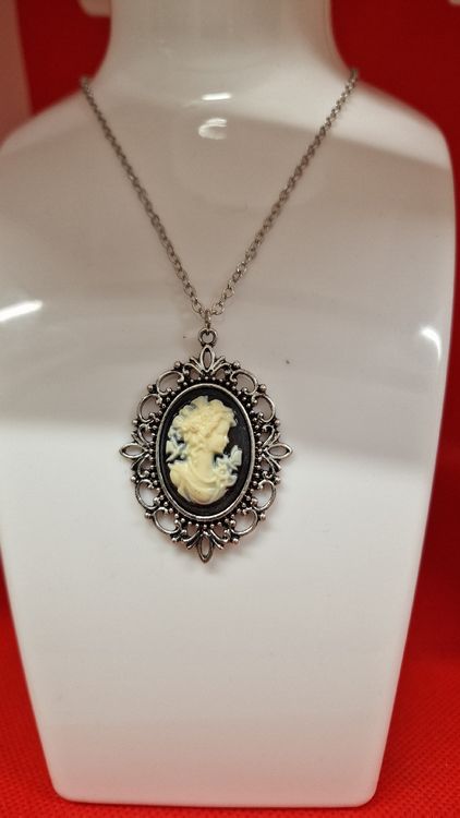 Eleganti antike Cameo Halskette - Vintage Schmuckstuck (Neu (gemäss ...