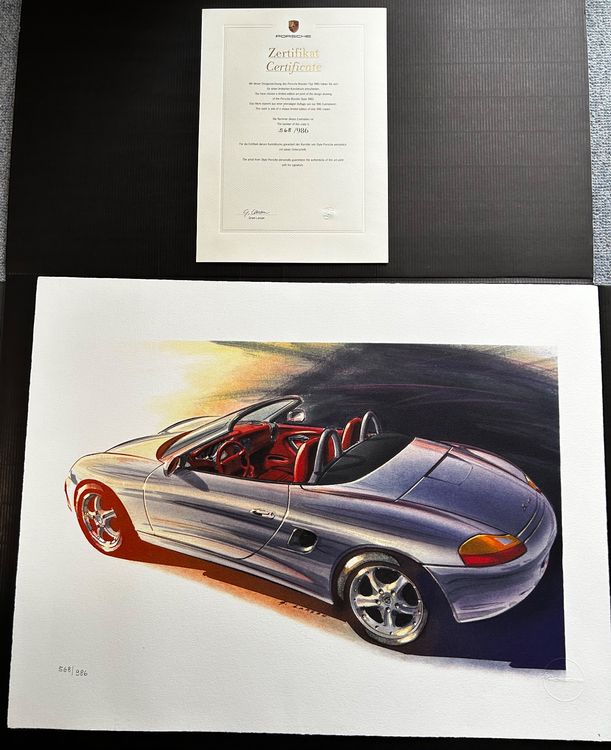 PORSCHE BOXSTER Kunstdruck / Grant Larson / Limited Edition (Neu und ...