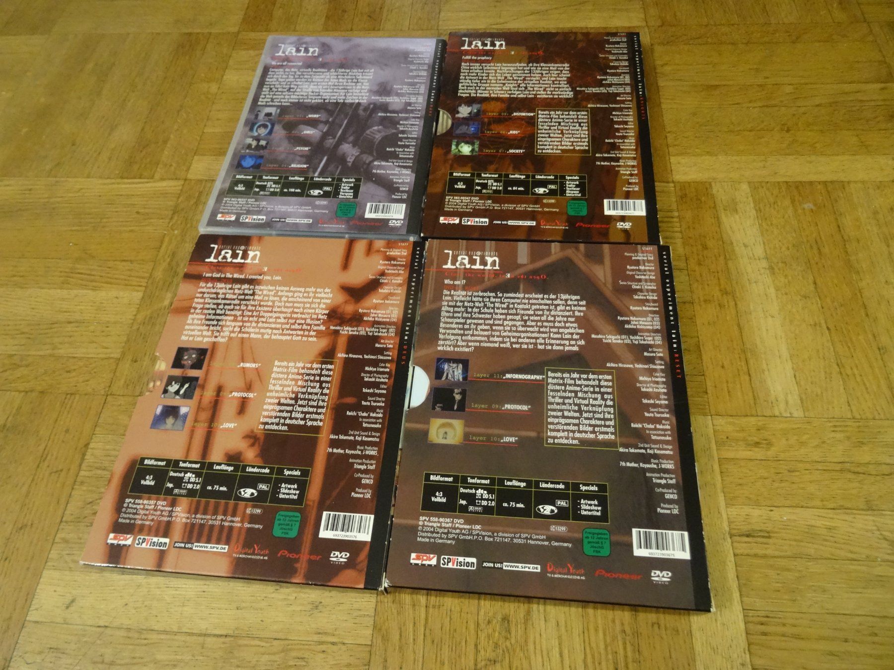 Serial Experiments LAIN VOL. 1-4 DVD DEUTSCH RAR (Gebraucht) in Olten für CHF 50 – mit Lieferung ...