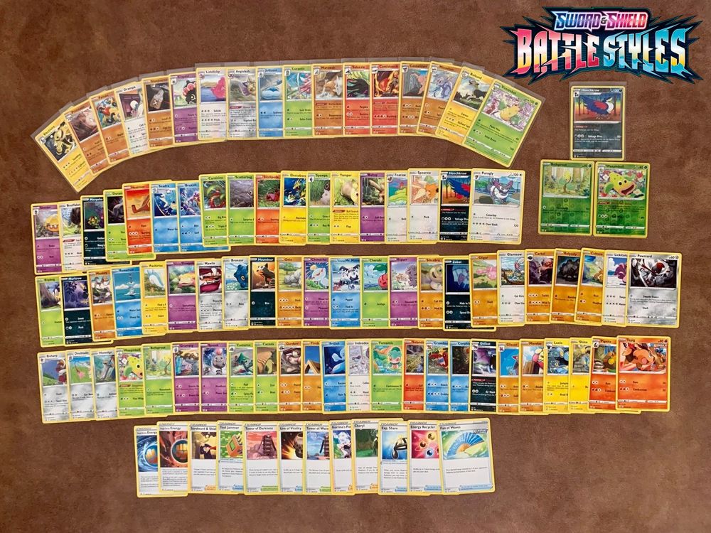 97 Pokémon Cards EN - BATTLE STYLES – NM | Kaufen auf Ricardo