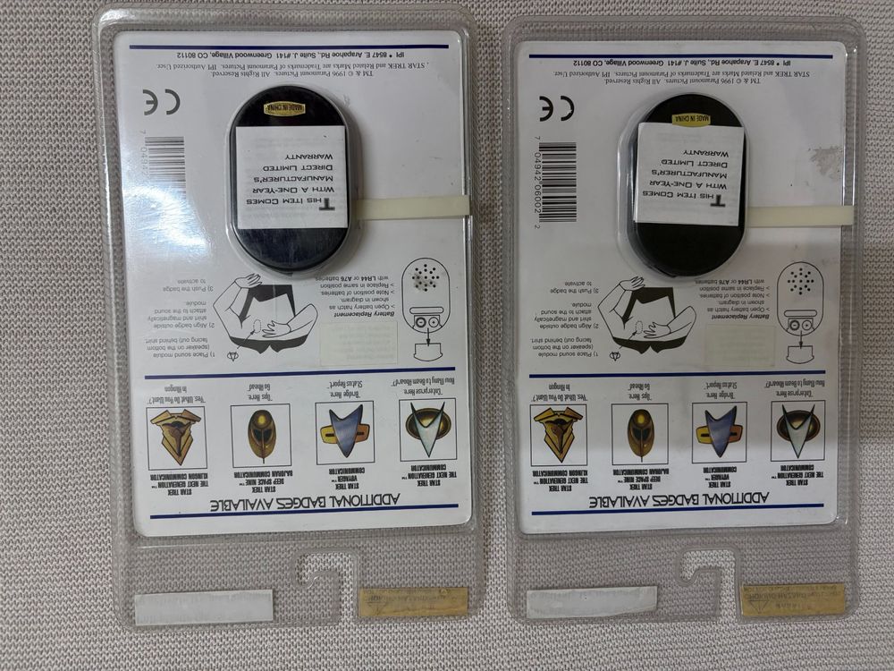 NEU Star Trek Deep Space Nine Communicator Badge OVP Rarität (Neu und ...