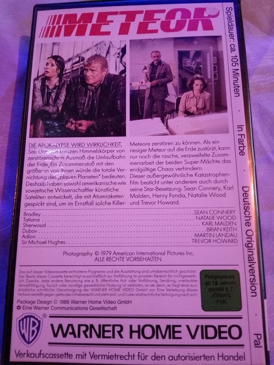 Meteor VHS Warner Home Video PGV 76007 (Gebraucht) in Remetschwil für ...