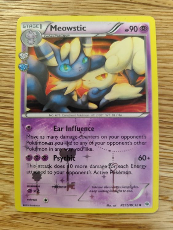 Pokemon Meowstic Radiant holo rare XY Generation (Gebraucht) in ...