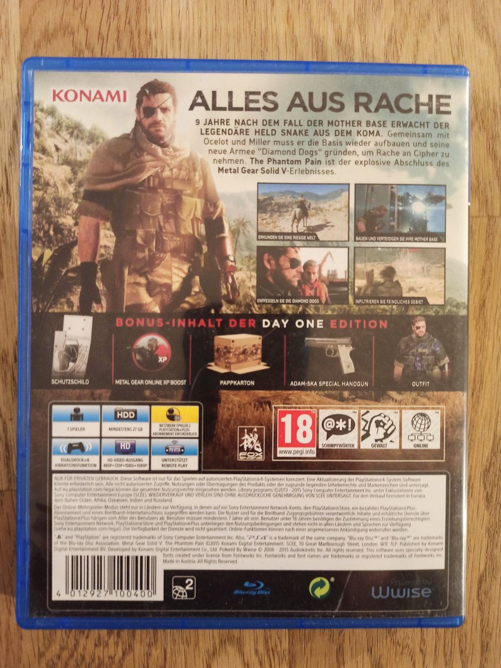 Metal Gear Solid V - The Phantom Pain PS4 / PS5📀 🎮📀 (Gebraucht) in ...