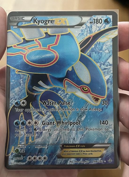 Kyogre ex Full Art Pokemon Karte Primal Clash 148/160 (Neu (gemäss Beschreibung)) in Ottenbach ...