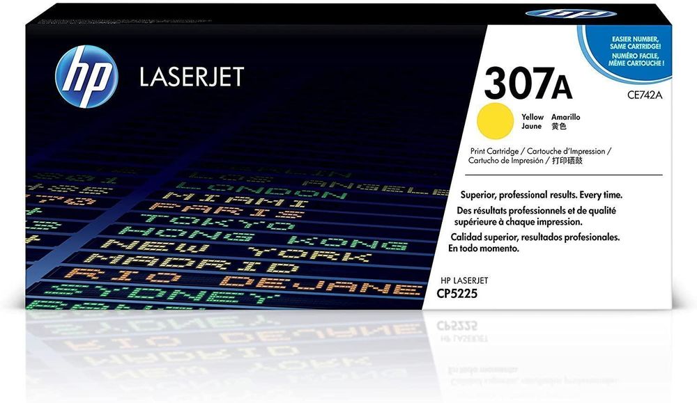 HP 307A Yellow Original LaserJet Toner Cartridge, CE742A | Kaufen auf ...