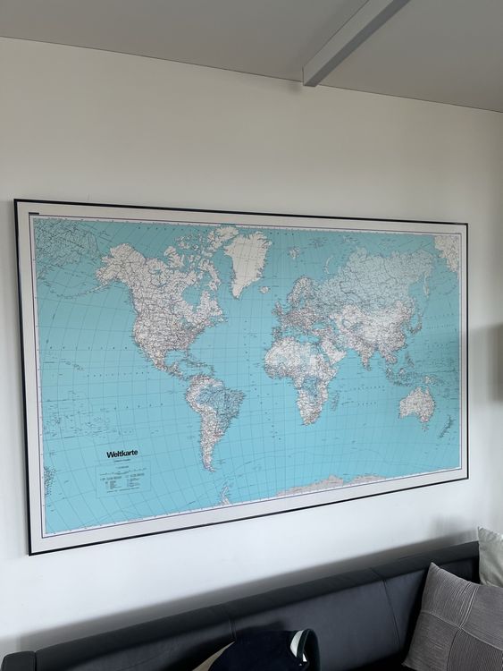 Bild Weltkarte (Gebraucht) in Immensee für CHF 1 – nur Abholung auf Ricardo kaufen