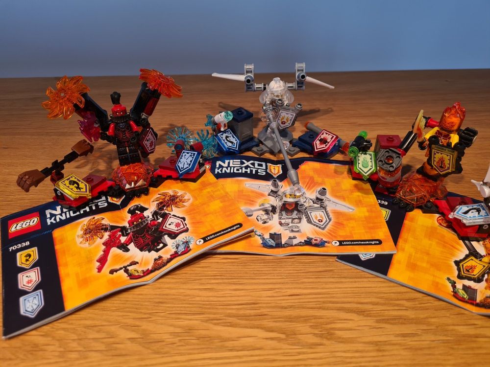 3 LEGO Nexo Knights Sets: Lego 70338, 70337 und Lego 70339 (Gebraucht ...
