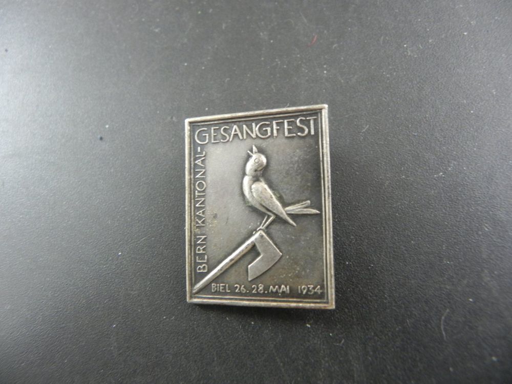 Abzeichen Gesangfest Biel Bienne 1934 (Gebraucht) in Biel/Bienne für CHF 1 – mit Lieferung auf ...