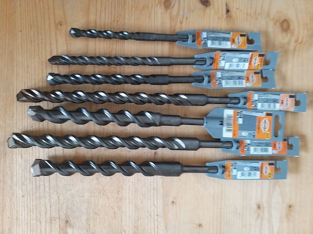 Beton- Steinbohrer 7 Stk neu Ø 12 bis 24mm für SDS Plus (Neu (gemäss ...