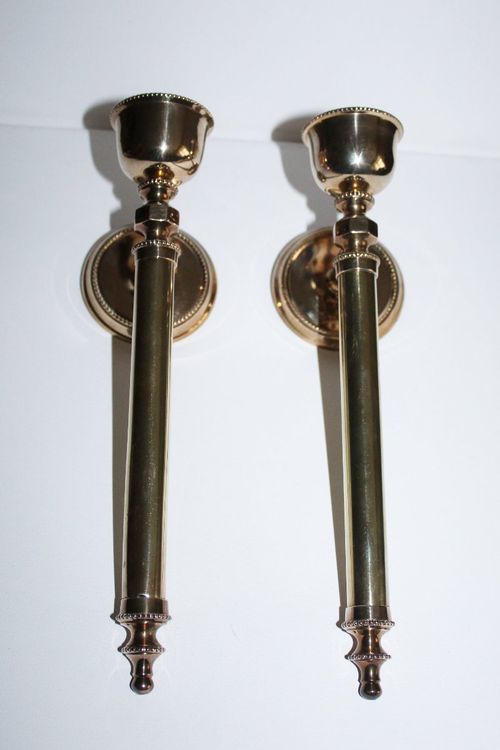 Messing-Kerzenhalter für Wand / vintage alt (Gebraucht) in Weggis für CHF 32 – mit Lieferung auf ...