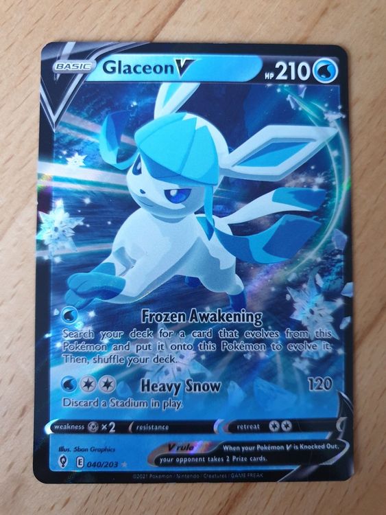 Glaceon V Evolving Skies | Kaufen auf Ricardo