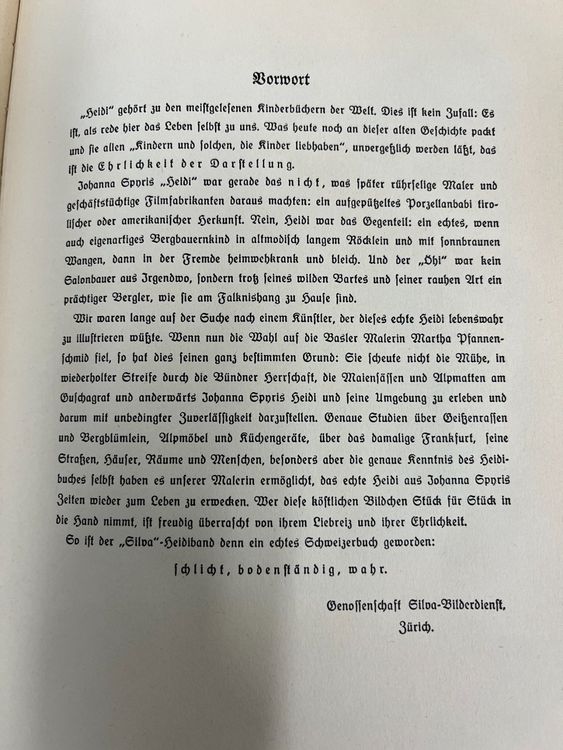 Heidi Band I + II / Copy Right 1946 /in Altdeutscher Schrift (Gebraucht ...